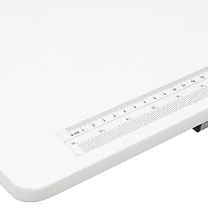 Rollaway II Compact Portable Folding Sewing Table, Silver/White