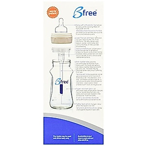 Bfree Borosilicate Super Glass BPA-Free Anti-Colic Baby Bottle (Borosilicate 8.8 fl.oz)