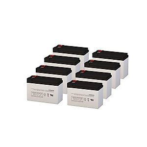 SigmasTek 12 Volt 9 AH Rechargeable Sealed Lead Acid Battery (8 Pack)