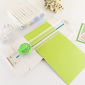 12-Shapes in 1 Craft Paper Edge Cutter,Paper Dial Trimmer Dial Trimmer With Measurements Paper Cutter Machine for Scrapbooking Decorative Wave Edges Cutting Tool Zig Zag Cutting Tool for Photo Card