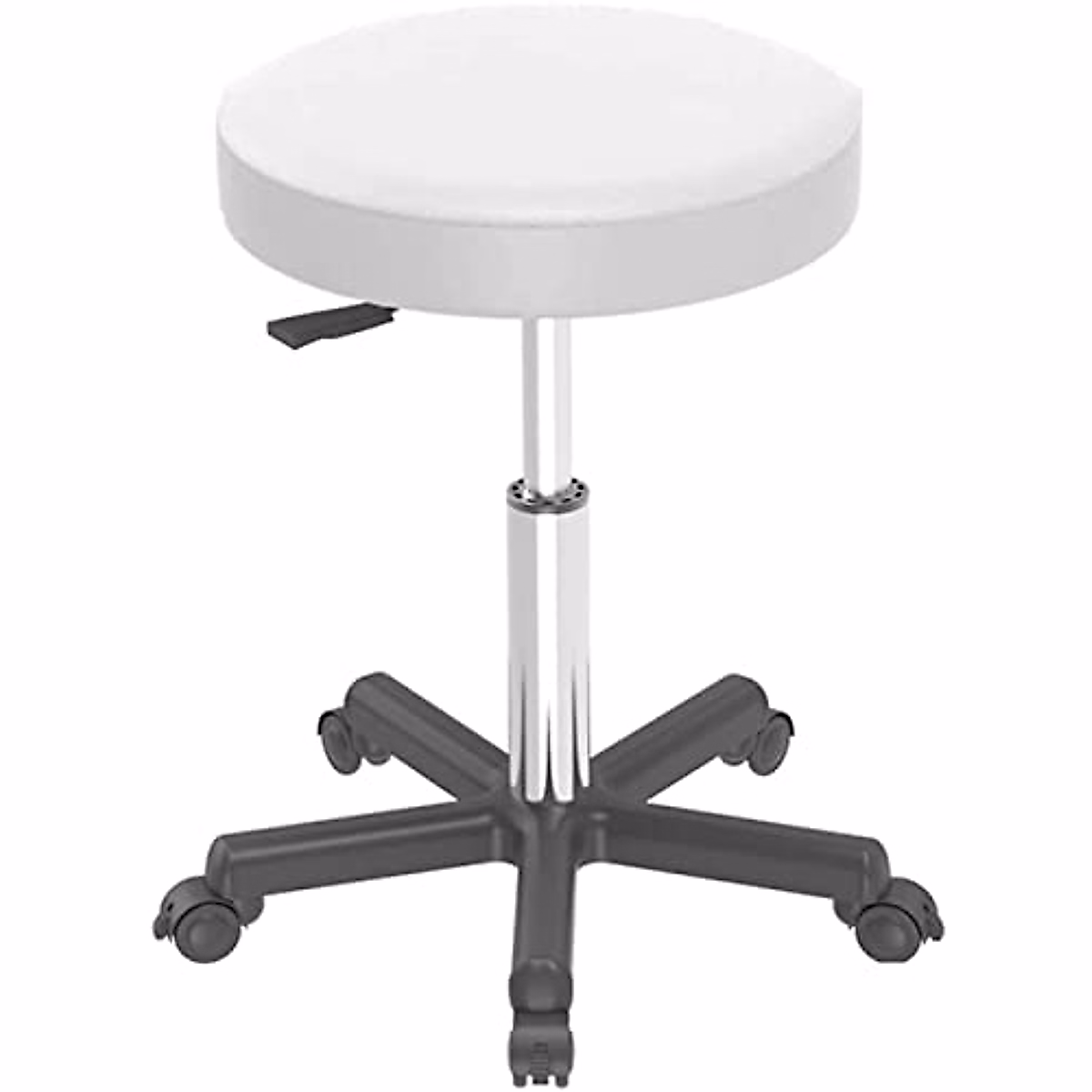 Rolling Swivel Stool Saddle Stool On Wheels, Massage Beauty Saddle Chair with wheel- Adjustable Swivel Salon Stool for Manicure Tattoo Spa Salon for Kitchen,Salon,Bar,Office,Massage ( Color : White1 )