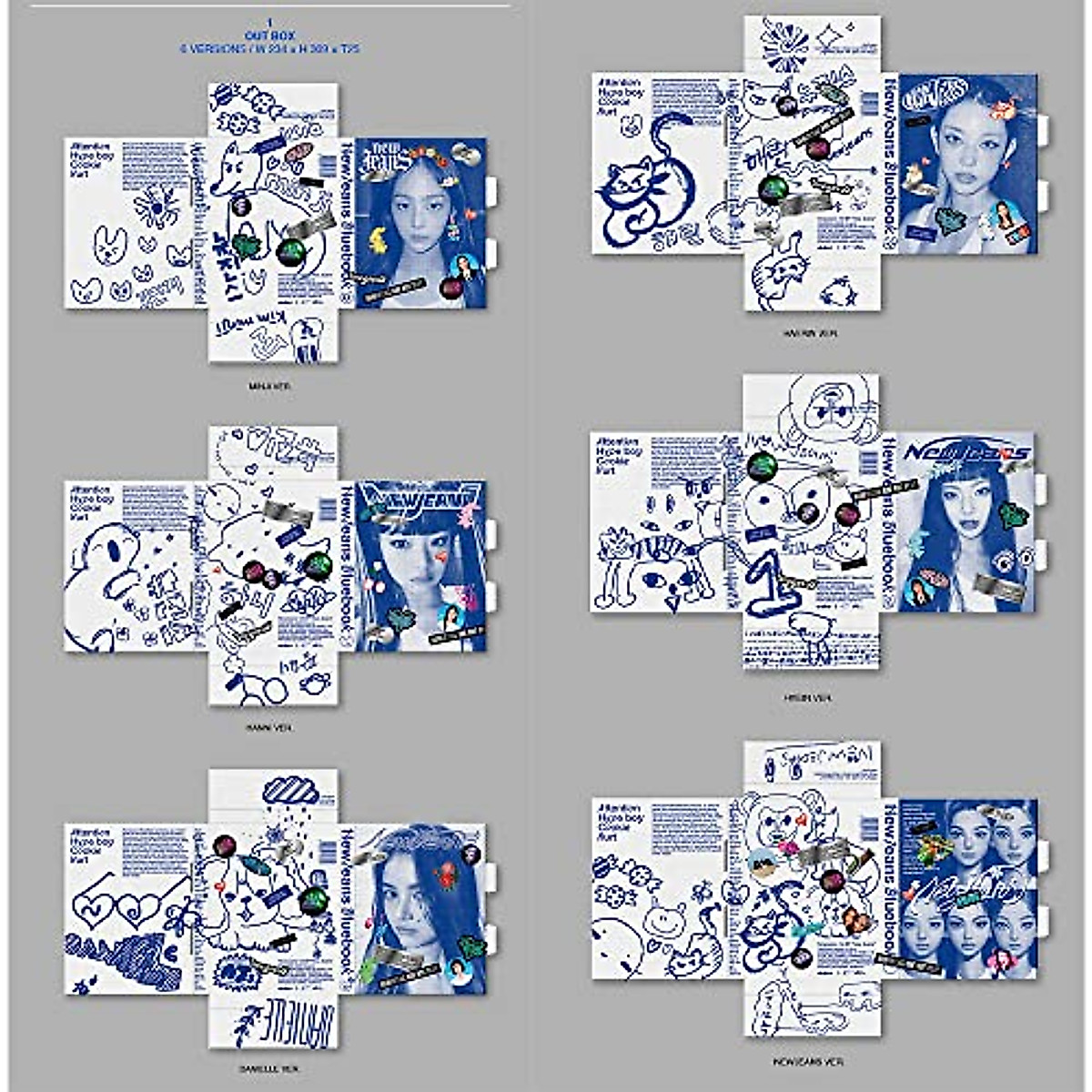 NewJeans - NewJeans 1st EP 'New Jeans' Bluebook ver. CD (HANNI ver.)