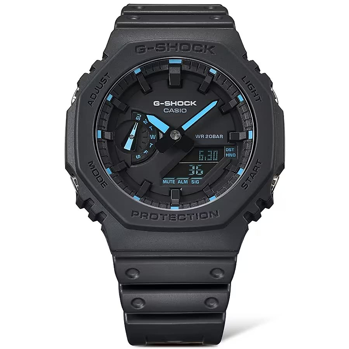G-Shock GA2100-1A2 Neon Accent Watch, Blue