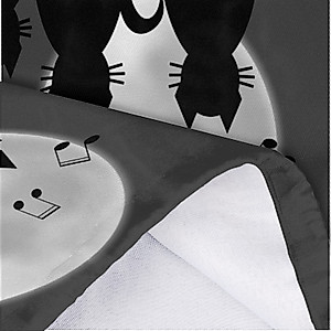 Animal Cat Plastic Bag Holder, Music Note Grocery Bag Storage Holder Hanging Garbage Shopping Bag Trash Bags Organizer for Kitchen Home