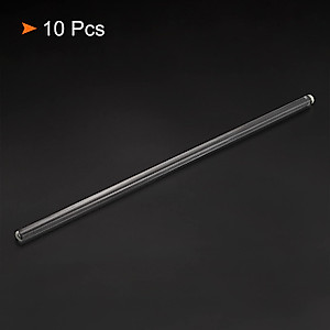 MECCANIXITY 3.3 Borosilicate Glass Stick 11.81" Length 8mm Dia Stir Rod Mixing Tools with Both Ends Round for Lab Kitchen Science 10Pcs
