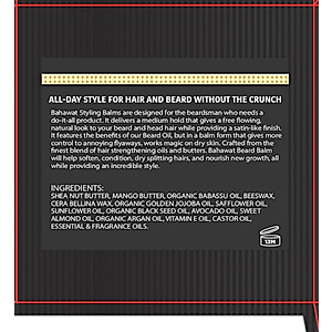 BAHAWAT Clementine & Lavender Beard Conditioner - Styles, Strengthens & Softens - Natural & Organic Formula - ZERO GRIT - Reduces Itch, 2 ounce