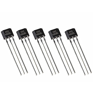 CANADUINO® 5 x SS49E Linear Hall Effect Sensor 4.5-6V - Magnetic Sensor - TO-92
