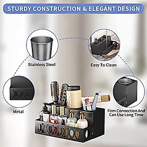 KOPOGTY Bathroom Organizer Cosmetic Organizer Multifunctional Organizer Toiletries Organizer Hair dryer storage rack bracket bathroom finishing kit