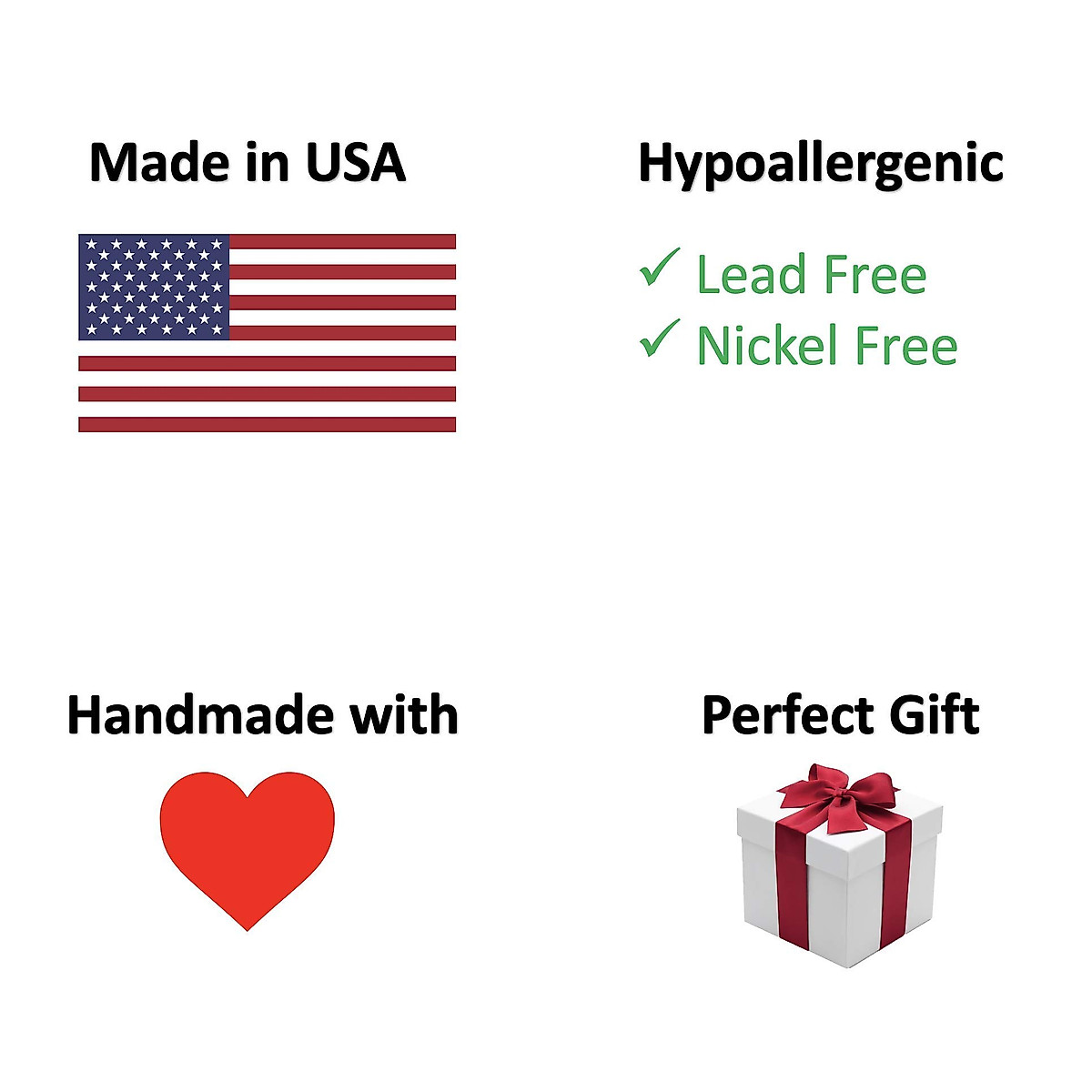 Handmade Raw Gemstone Stud Earrings 18K Gold Plated Birthstone Hypoallergenic Crystal Jewelry by TheGlamHarbor (turquoise)