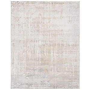 SAFAVIEH Adirondack Collection 8' x 10' Cream / Gold ADR207A Modern Abstract Non-Shedding Living Room Bedroom Dining Home Office Area Rug