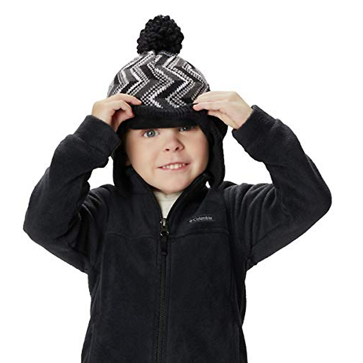 Columbia Toddler Boys Steens Mt II Fleece, Black, 3T