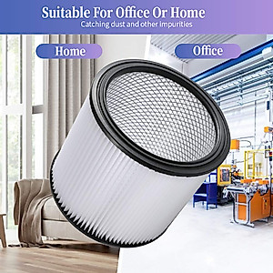 Gazeer 2Pack Replacement Cartridge Filter Compatible with Shop-Vac Shop Vac 90304, 90350, 90333,903-04-00, 9030400,fits most 5 Gallon and above Wet/Dry Vacuum Cleaners.