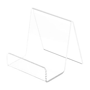 uxcell Shoes Display Stand Rack, 75x70x70mm Acrylic Storage Shelf Holder Clear