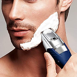 Panasonic Cordless Men's Beard Trimmer With Precision Dial, Adjustable 19 Length Setting, Rechargeable Battery, Washable - ER-GB40-S (Blue)
