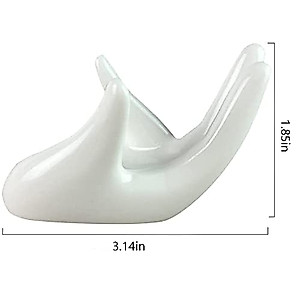 LSHCX 3D Moon Lamp Stand Crystal Ball Stand Suitable for Home, Bedroom, Living Room, Office Decoration, 3.14in L x 1.85in H, 2 Pack(Ceramic)