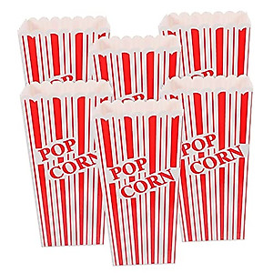 Disposable Popcorn Bags Popcorn Cups Disposable 30 Pcs Popcorn Popcorn Bucket Large Paper Carnival Popcorn Bags