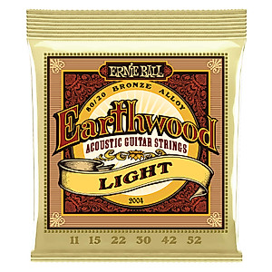 Ernie Ball Earthwood Light 80/20 Bronze Sets.011 - .052 (3 Pack)