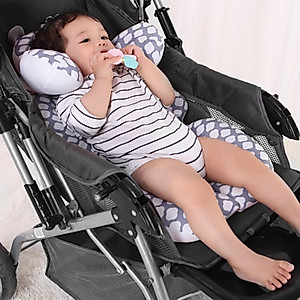 KAKIBLIN Stroller Cushion Toddler Car Seat Insert, Baby Stroller Pillow, Toddler Seat Pad Car seat Neck Support Cushion for Toddler (Cloud)