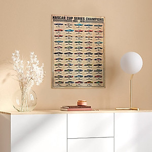 Room Decor Aesthetics NASCAR Cup Series Championship Racing Poster Wall Decor Wall Art Paintings Canvas Wall Decor Home Decor Living Room Decor Aesthetic 12x16inch(30x40cm) Unframe-Style