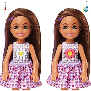 Barbie Color Reveal Small Doll & Accessories, Picnic Series, 6 Surprises, 1 Chelsea Doll (Styles May Vary)
