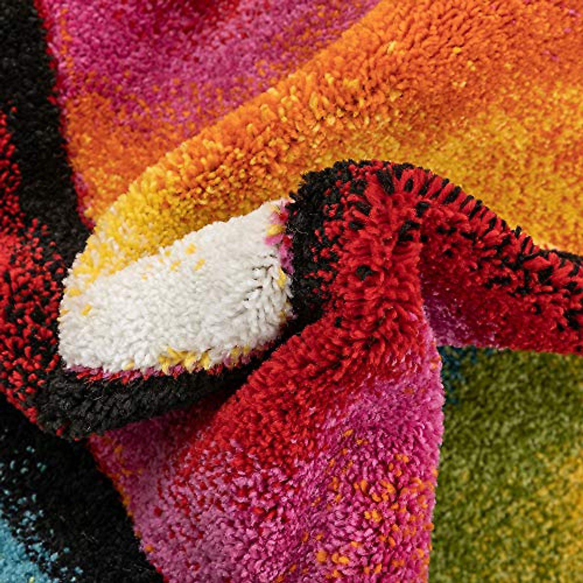 Well Woven Fortuna Boxes Multi Hand-Carved Abstract Geometric Pattern Area Rug 8x10 (7'10" x 9'10")