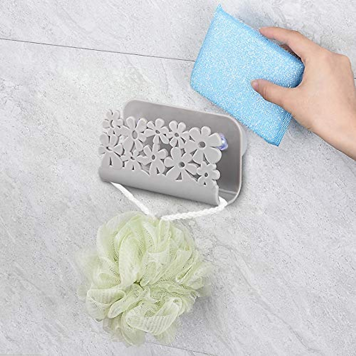 Attom Tech Home Dish Drying Rack with Sponge Holder