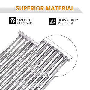 Cozilar Grill Grates Grid Gas Grill Replacement Parts for Weber 7524 7528, Weber Genesis E-310, E-320, E-330, S-310, S-320, S-330, EP-320, EP-330, 19.5” Cooking Grid, for 7620 7622 Flavorizer Bars