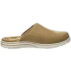 Skechers Men's Gowalk Arch Fit Lounge-Comfy Indoor Outdoor Athletic House Shoe Slippers, Wheat, 8.5