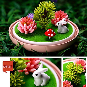 GENNISSY Cute Mini Landscape Air Humidifier Essential Oil Diffuser with 7 Colors LED Night Light, 6oz Water Tank Waterless Auto Shut-off for Bedroom, Home, Office, Baby