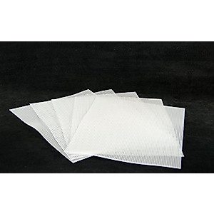 US Made 5 Plastic Drainage Mesh/Screen/Net for Potted Plants & Bonsai Pots - 10.5"x 13.5" White