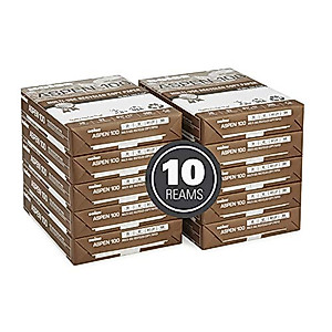 Boise Paper 100% Recycled Multi-Use Copy Paper, 8.5" x 11" Letter, 92 Bright White, 20 lb, 10 Ream Carton (5,000 Sheets)