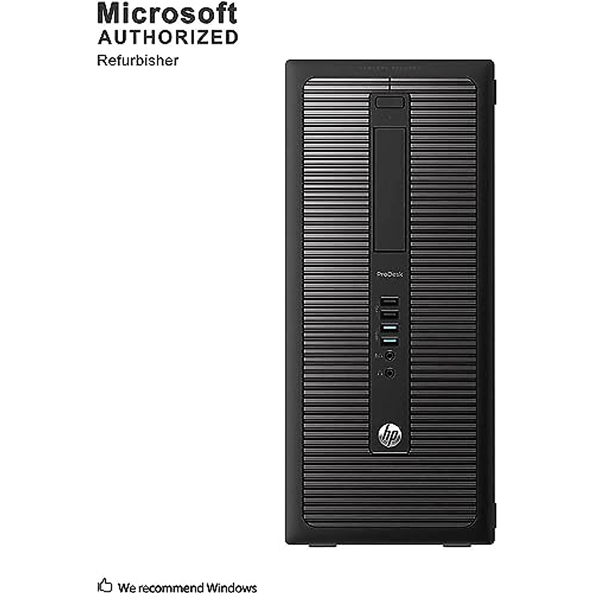 HP EliteDesk 800 G1 Tower Computer Desktop PC, Intel Core i7-4790 3.6GHz Processor, 16GB RAM, 1TB SSD, WiFi, Bluetooth, RGB Keyboard&USB Mouse, Windows 10 Pro (Renewed), Black