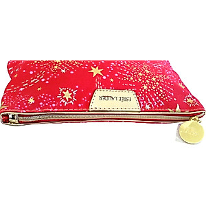 Designer Cosmetics Makeup Travel Bag (Zodiac/Horoscope Red Shooting Stars)