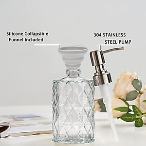 Easy Tang Durable 304 Rust Proof Stainless Steel Pump Head, Kitchen Soap Dispenser Pump Replacement for Regular Mouth Bottle(Silver 2 Pack)