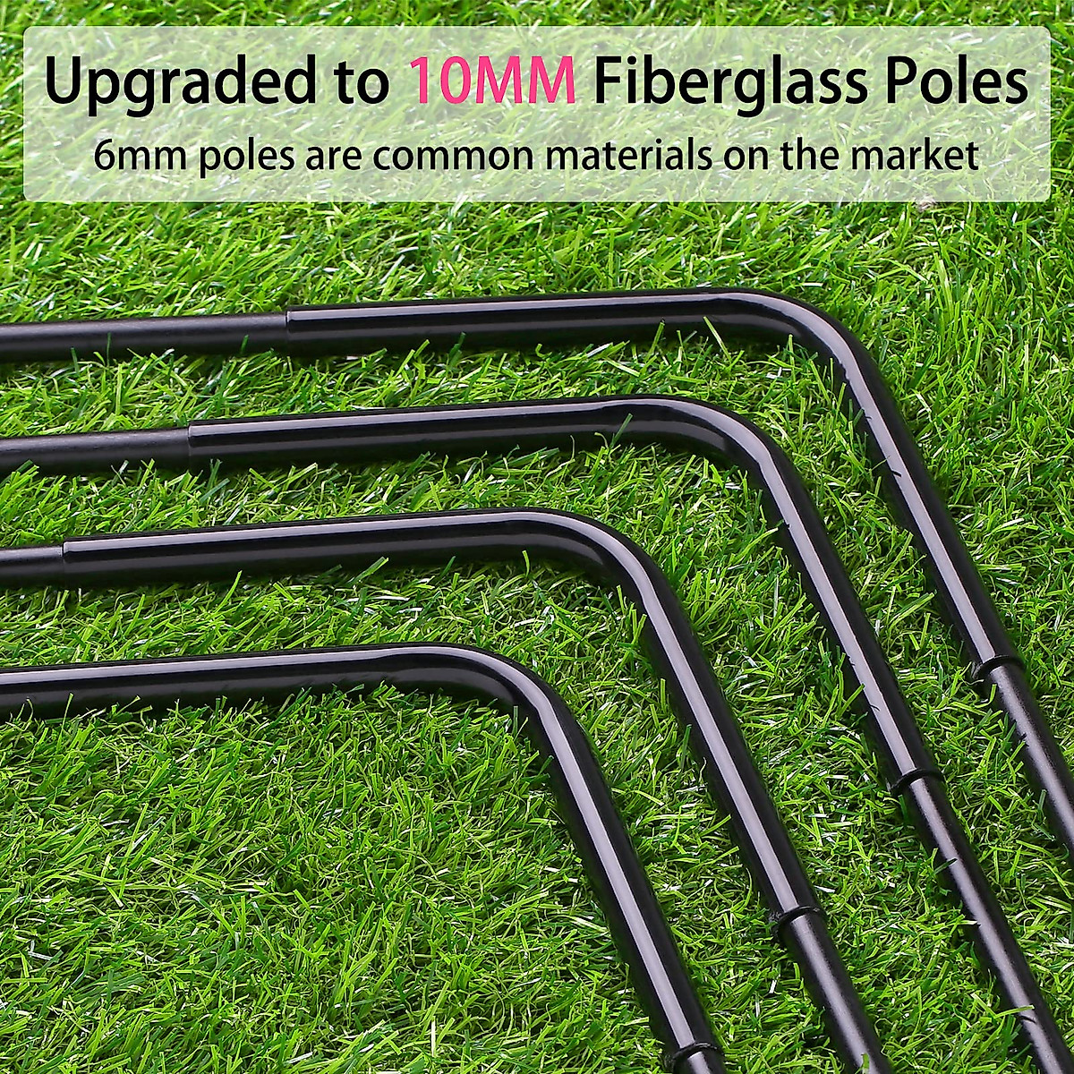 WEKEFON Soccer Goal 5' x 3.1', Pink, Portable for Backyard Games & Training, 1 Pack