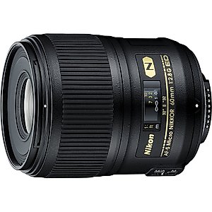 Nikon AF-S FX Micro-NIKKOR 2177 60mm f/2.8G ED Standard Macro Lens for Nikon DSLR Cameras,Black