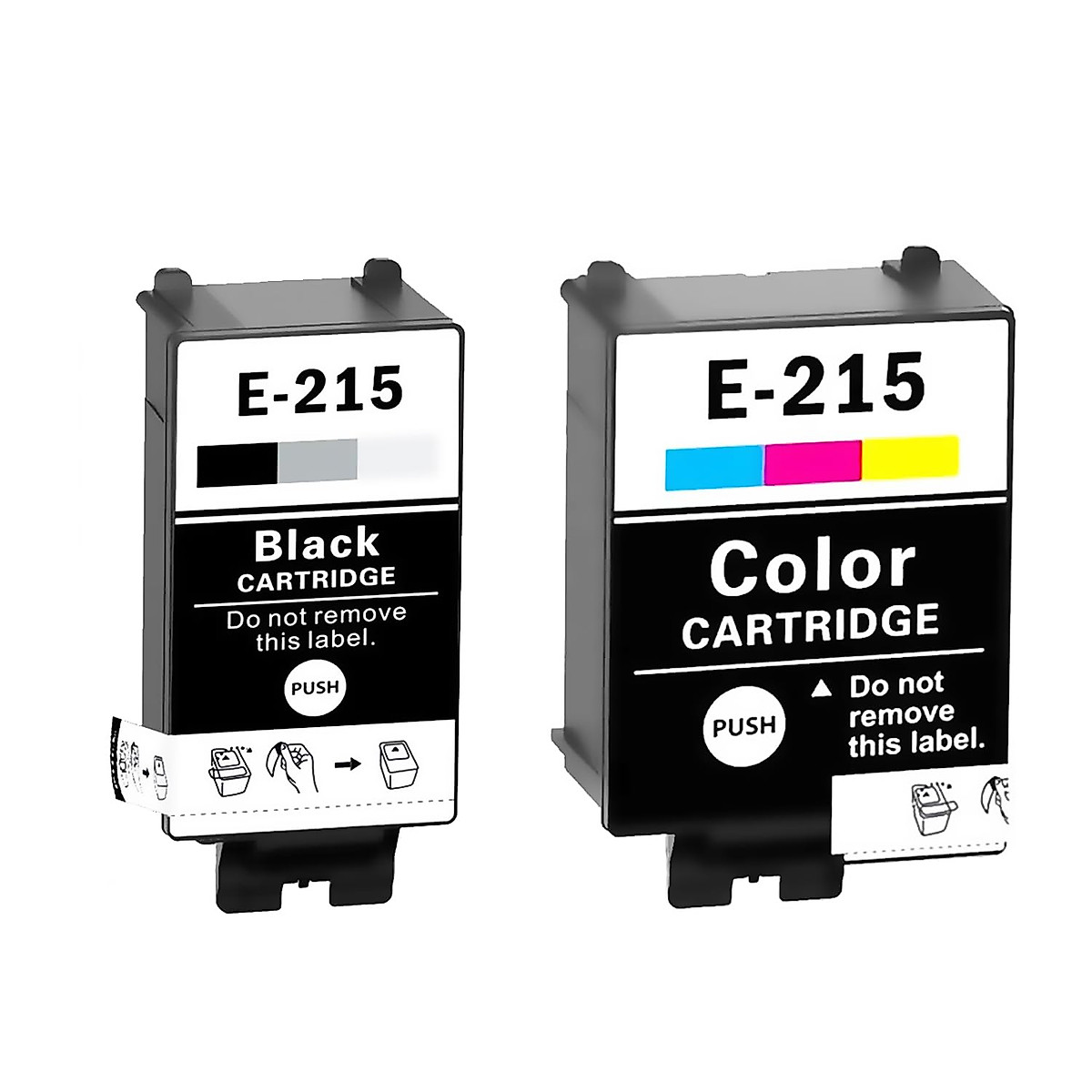 HLPRINT Remanufactured T215 Ink Cartridge Replacement for Workforce WF-100 EC-C110 WF-110 Printers Pigment Ink (1-Black 1-Color)