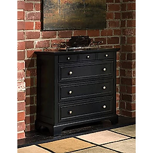homestyles Black Bedford Four-Drawer Chest