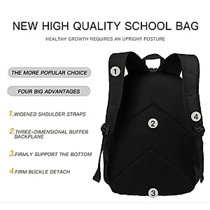 FOLS Anime Backpack Cartoon Book Bag for Teenager Boys Girls School Travel 17 Inch (blue)