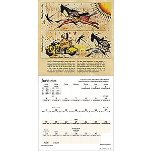 The Lakota Way 2023 Wall Calendar: Native American Wisdom on Ethics and Character | 12" x 24" Open | Amber Lotus Publishing