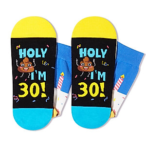 HAPPYPOP 30th Birthday Gift Ideas Socks - 30th Birthday Gifts for Her Him, Best Cool Gifts for 30 Year Old Women Men