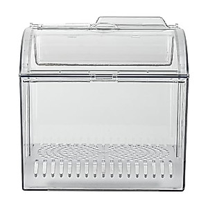 Restaurantware Met Lux 1.6 Gallon Food Storage Container, 1 Airtight Treat Box - With Scoop, Holds Up To 25 Cups, Clear Plastic Cereal Container With Lid, For Kitchen Or Pantry Organization