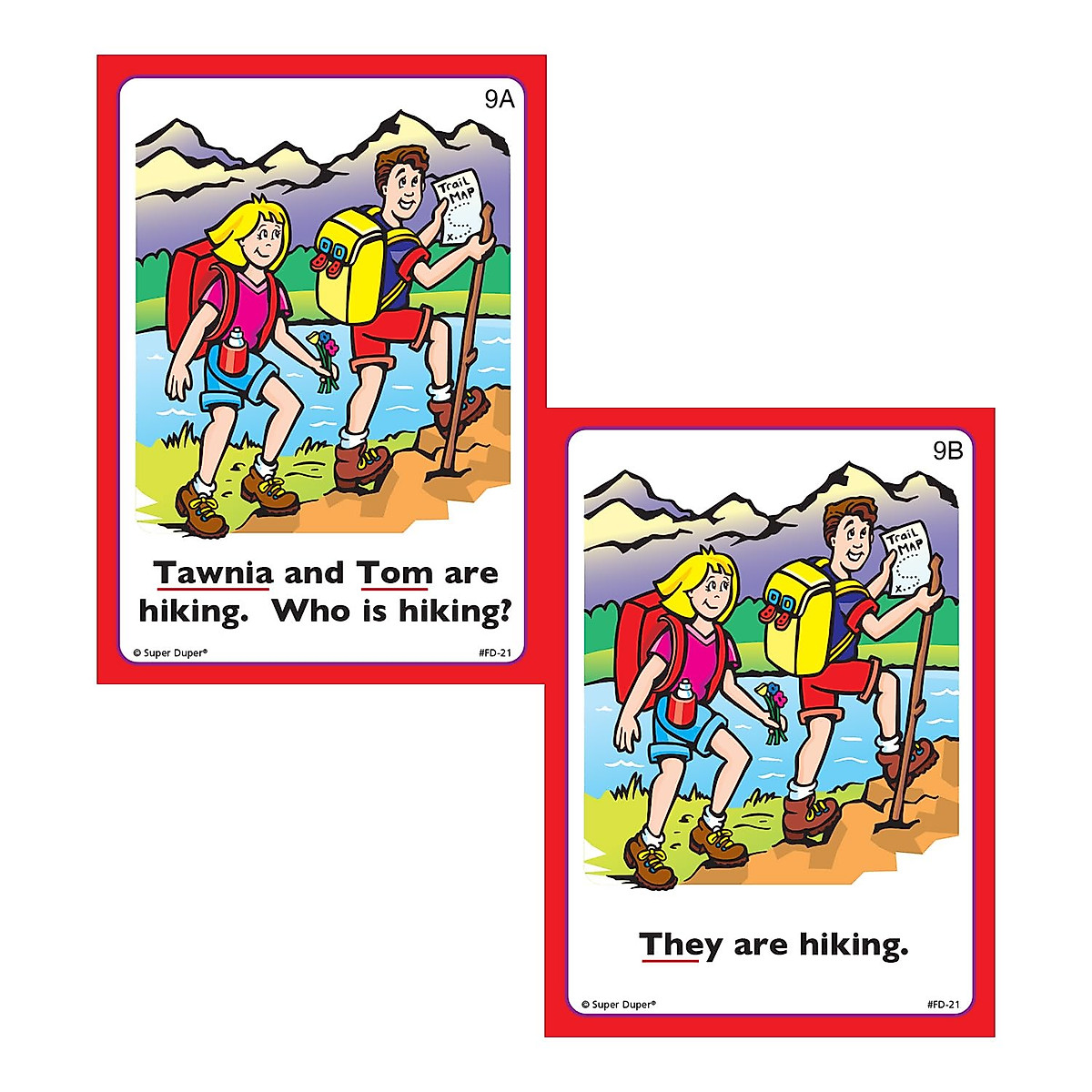 Super Duper Publications | Pronoun Parade Flash Cards | Grammar and Reading Skills Fun Deck | Educational Learning Materials for Children