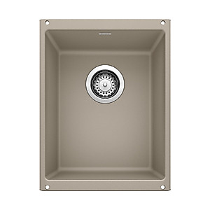 BLANCO 517676 PRECIS SILGRANIT Medium Undermount Kitchen Sink, Truffle