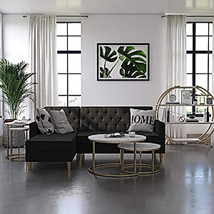 CosmoLiving by Cosmopolitan Bookcase, White Marble