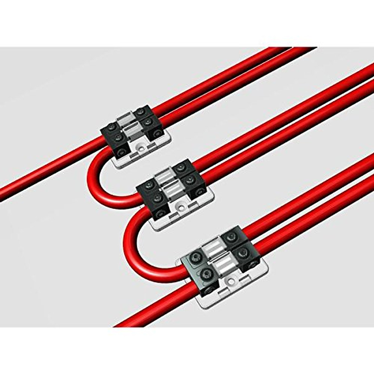 KnuKonceptz Bassik 4 and 8 Gauge 2 Way Fuse Distribution Block w/Ground Links