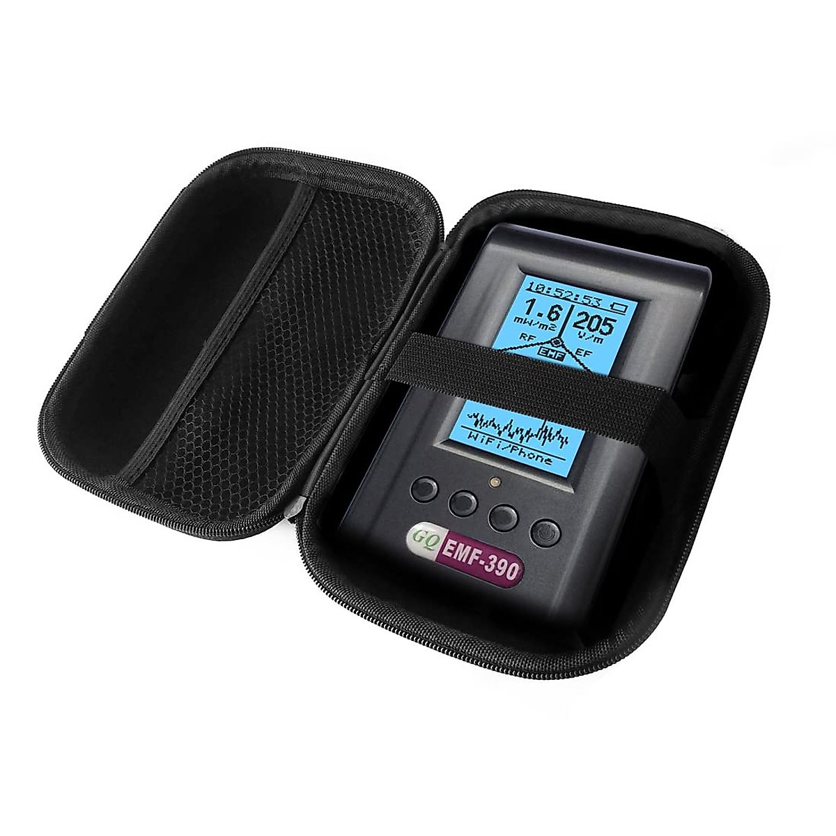 FitSand Hard Case Compatible for EMF Mete Advanced GQ EMF-390 Multi-Field Electromagnetic Radiation 3-in-1 EMF ELF RF meter