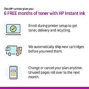 HP Laserjet M209dwe Wireless Black & White Printer - 6GW62E (Renewed)