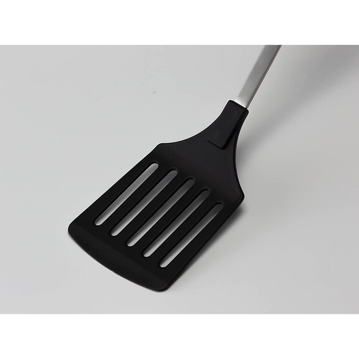 Snow Peak's Nylon Turner, CS-216, Stainless Steel, Nylon, Bamboo, Made in Japan, Lifetime Product Guarantee, Cooking Utensil, One Size