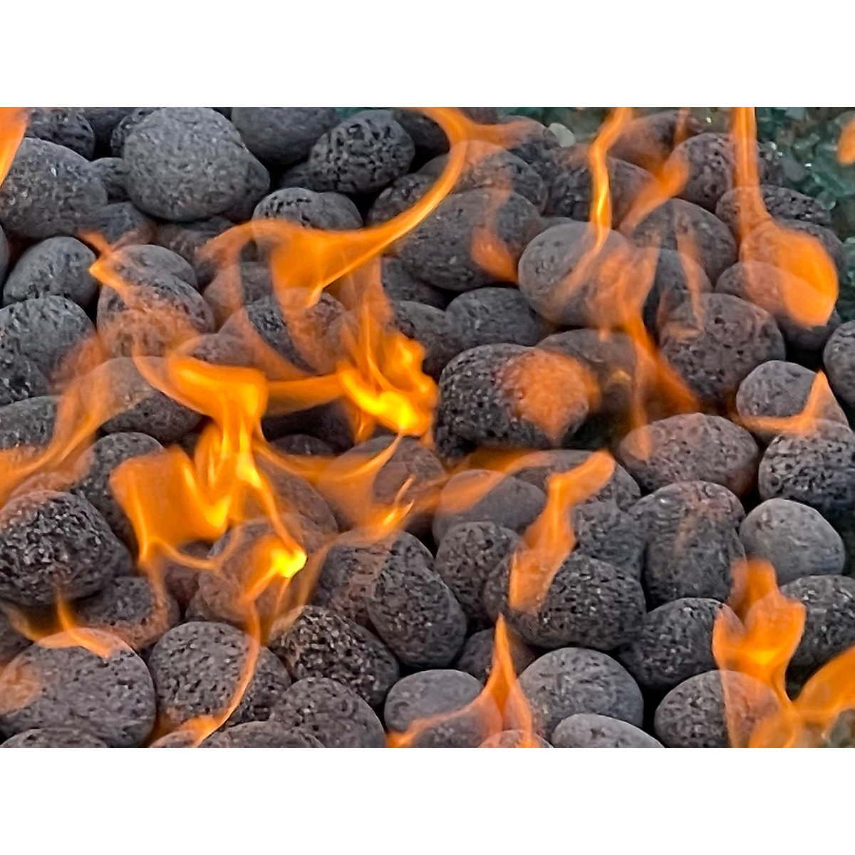 Premium Pebbles Black Lava Rocks for Fire Pit - 2 to 3 inch - 10 lbs - Gas Fireplace Rocks - Decorative Lava Stone for Indoor & Outdoor Gas Fireplace